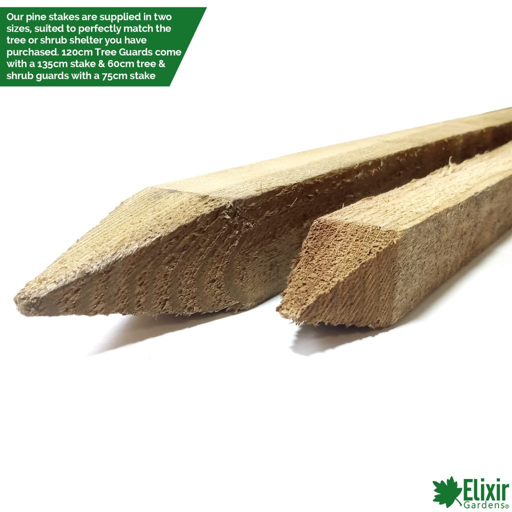 Tree & Shrub Defender+ Guards | Optional Wooden Stakes