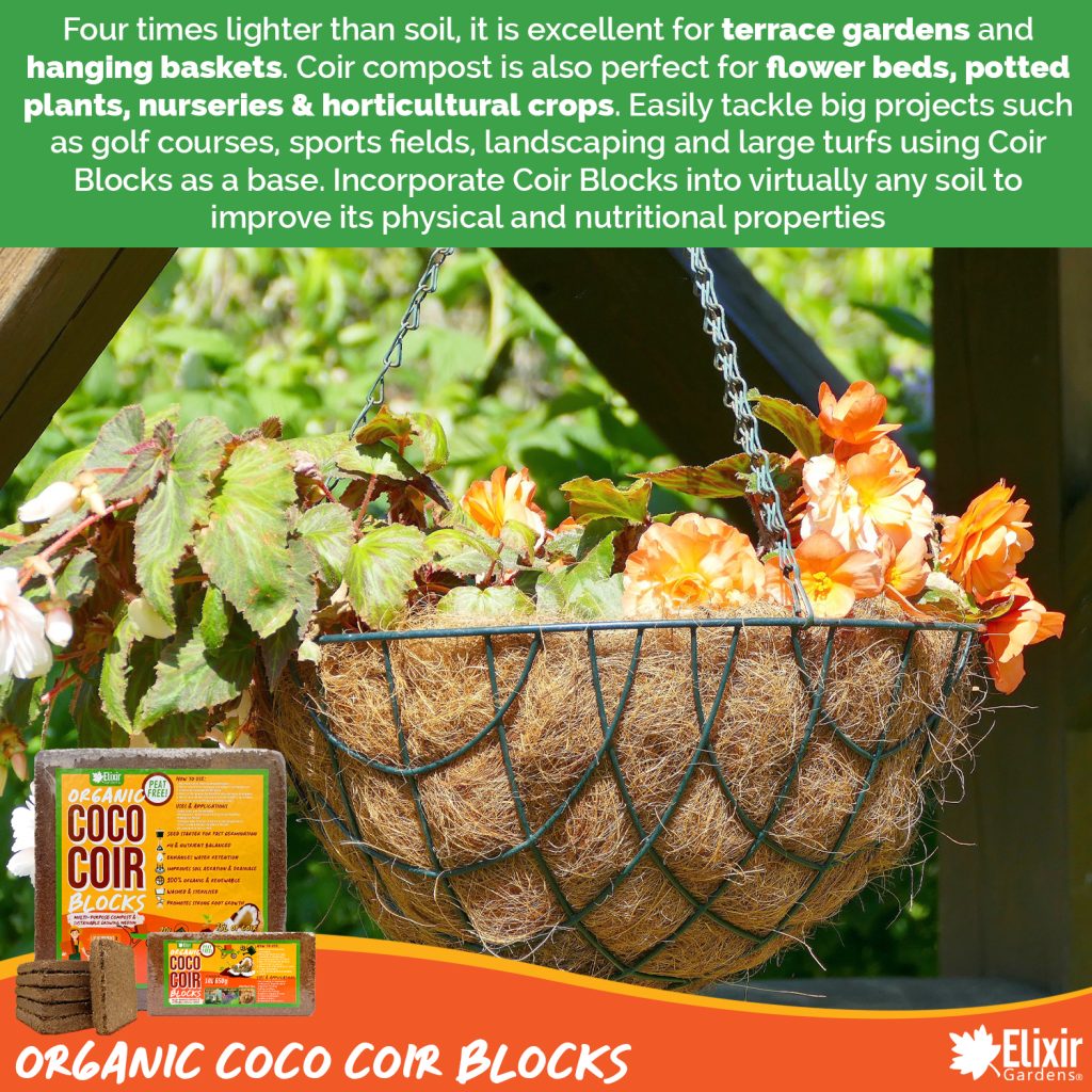 Coir Organic Compost Blocks | 75 Litre