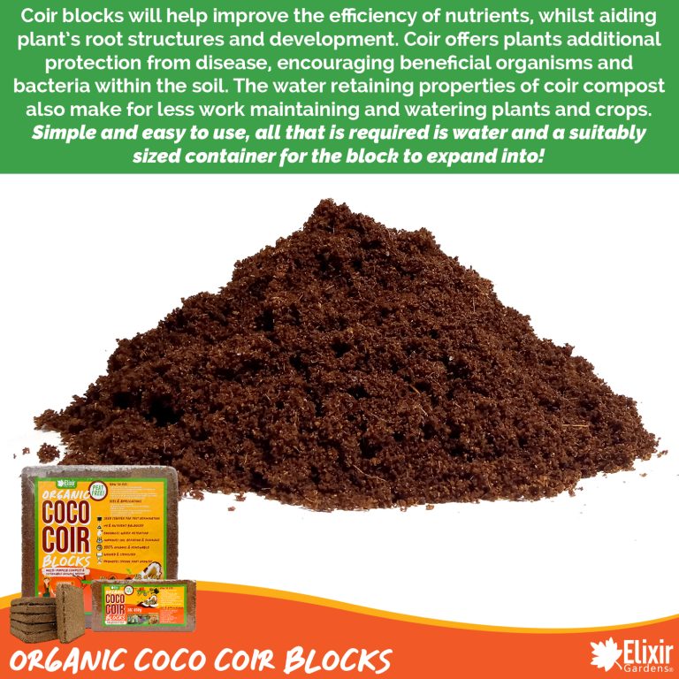 Coir Organic Compost Blocks | 75 Litre